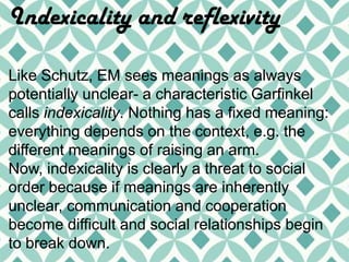 Ethnomethodology | PPTX