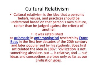 Ethocentrism and Cultural Relativism -A course of Sociology in Nepals B ...