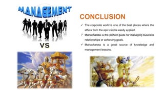 Management lesson from Mahabharata | PPTX