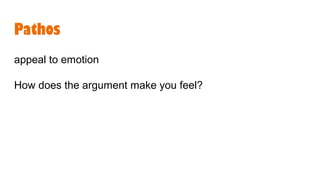Ethos pathos logos | PPT