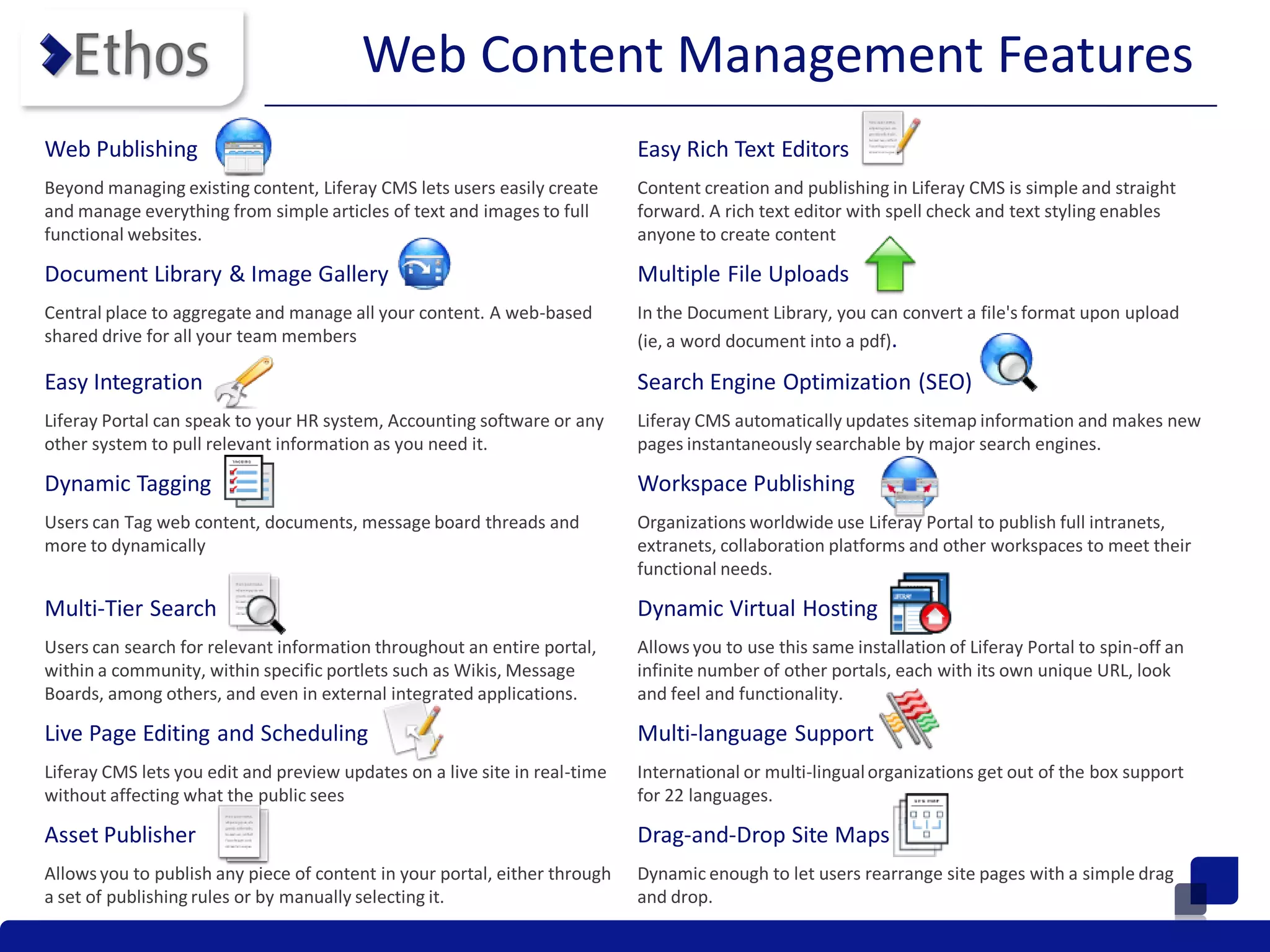 Ethos Enterprise Portal Prodoct Features Rev1 | PPT