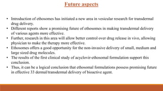 Ethosomes: formulation and particle size determination | PPTX