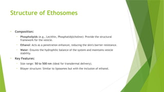 Ethosomes- Formulation and skin penetration enhancement.pptx