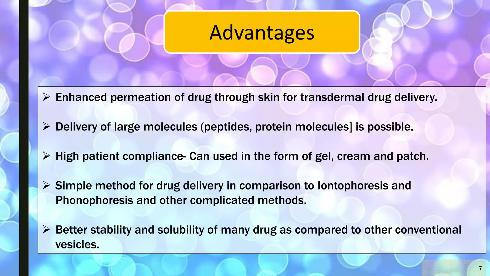 Ethosomes A Noval Drug Delivery System | PPSX