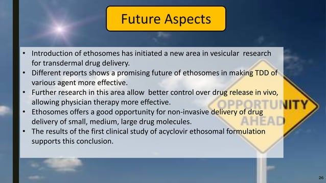 Ethosomes A Noval Drug Delivery System | PPT