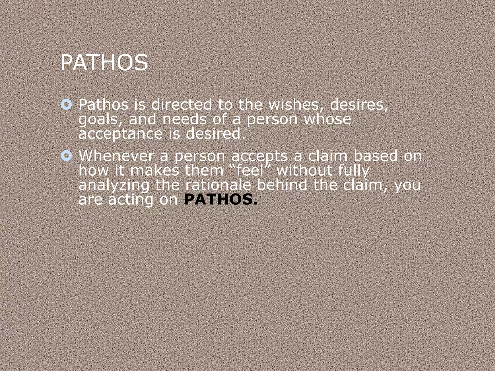 Ethos, pathos, and logos | PPTX