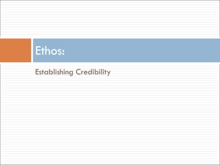 Pathos-Ethos-Logos | PPT | Environment | Science