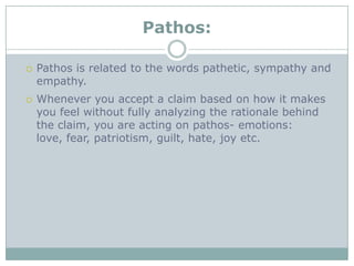 Ethospathoslogos | PPTX