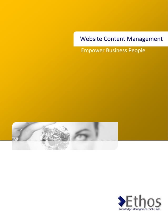 Ethos Wcms Overview J1 | PDF