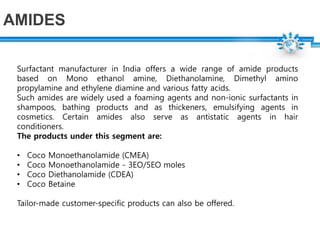 PAT IMPEX ETHOXYLATES & SURFACTANT MANUFACTURER INDIA | PDF