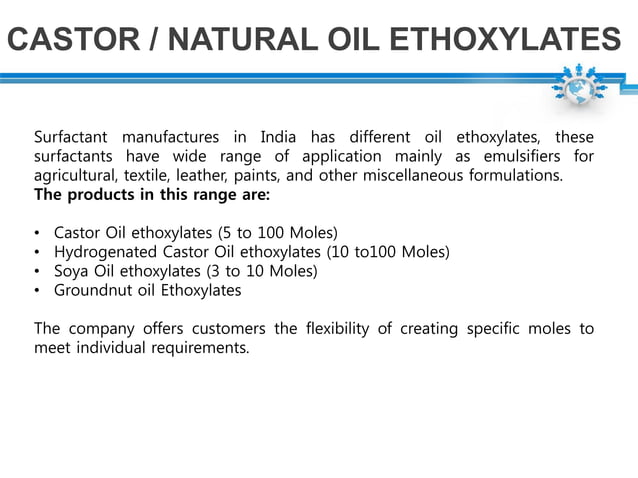 ETHOXYLATES SURFACTANTS CHEMICALS, PAT IMPEX | PDF