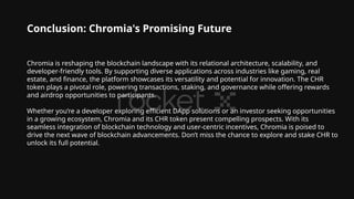 🌟 Revolutionizing Blockchain: Welcome to the World of Chromia! 🌟 | PPTX