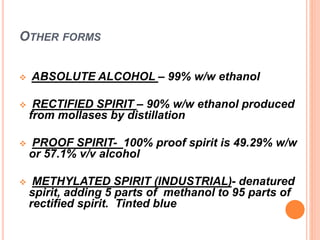 Ethyl alcohol | PPTX