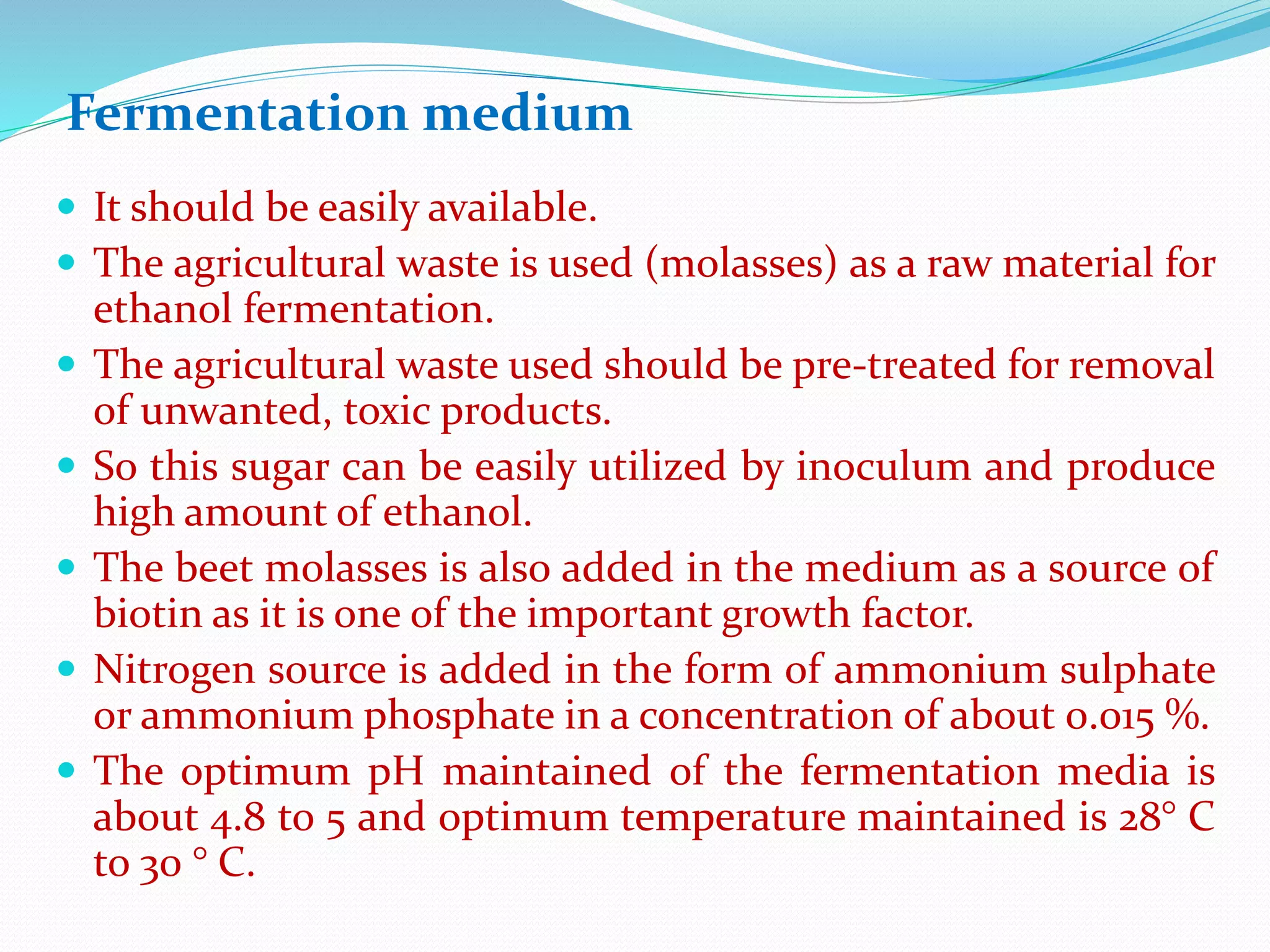 Ethyl alcohol production | PPTX
