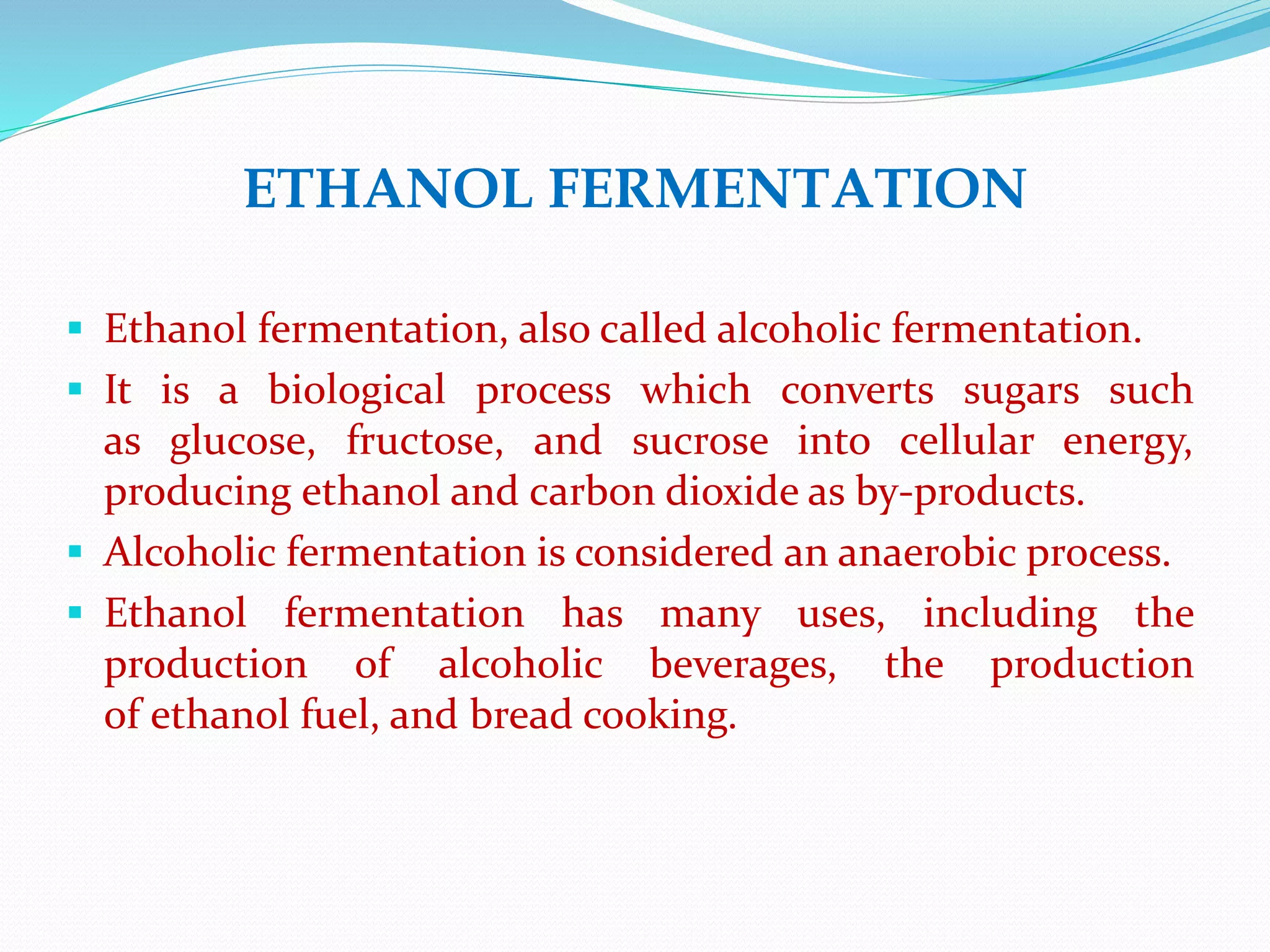 Ethyl alcohol production | PPTX