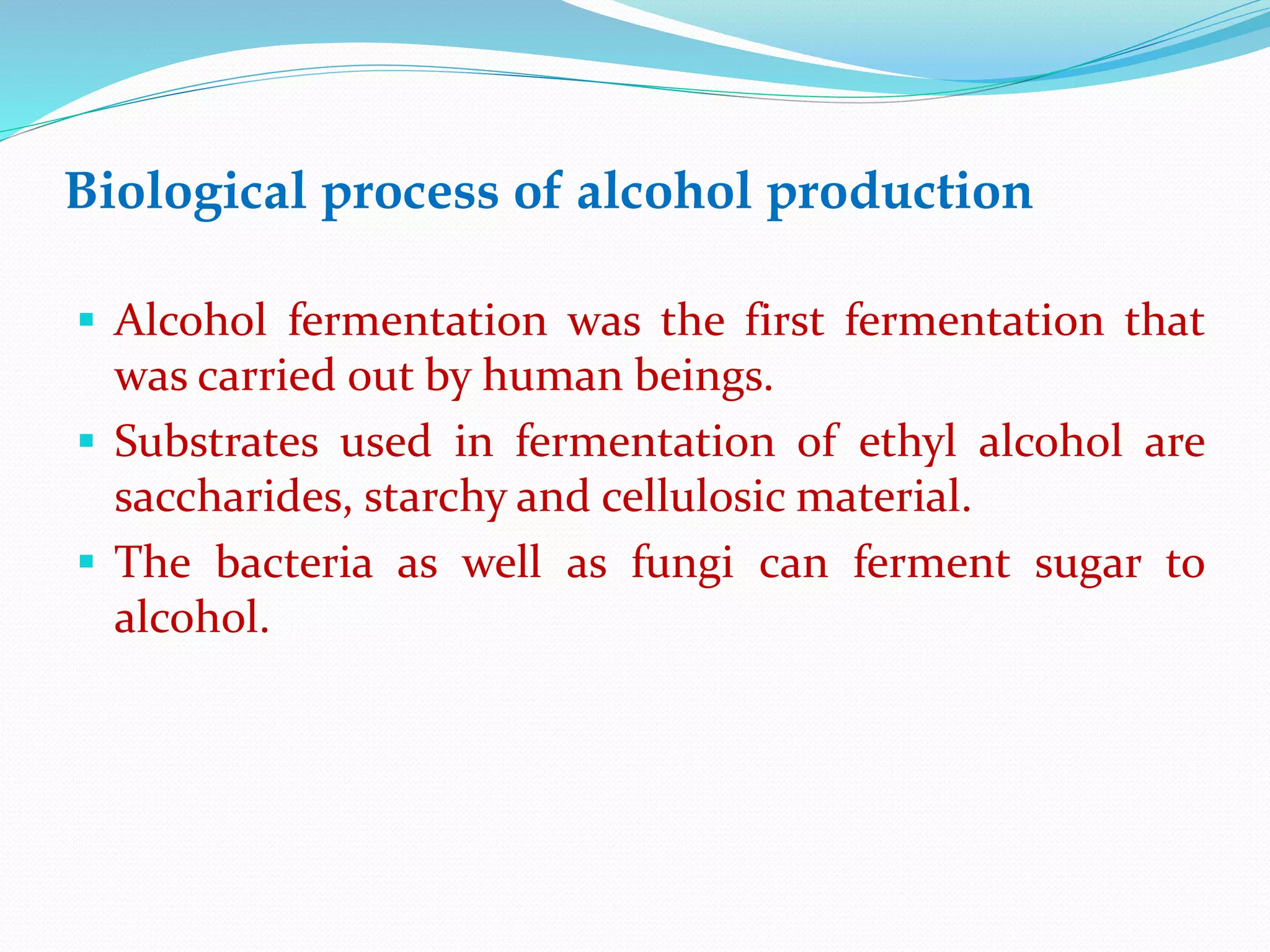 Ethyl alcohol production | PPTX