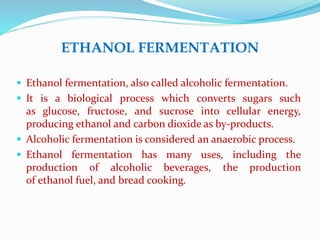 Ethyl alcohol production | PPTX