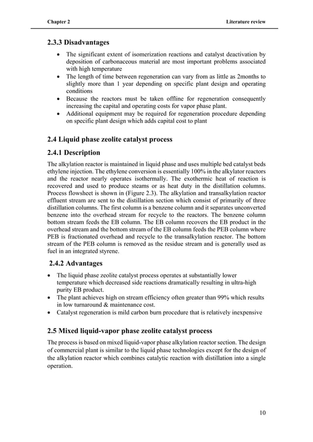 Ethylbenzene capstone project senior project_chemical engineering_port ...