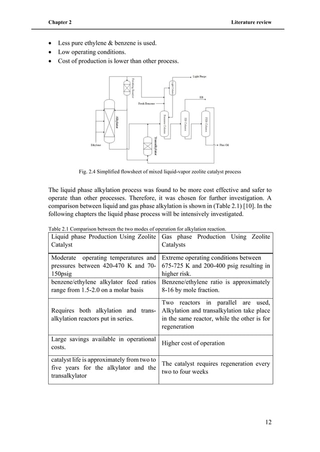 Ethylbenzene capstone project senior project_chemical engineering_port ...