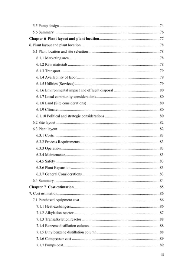 Ethylbenzene capstone project senior project_chemical engineering_port ...
