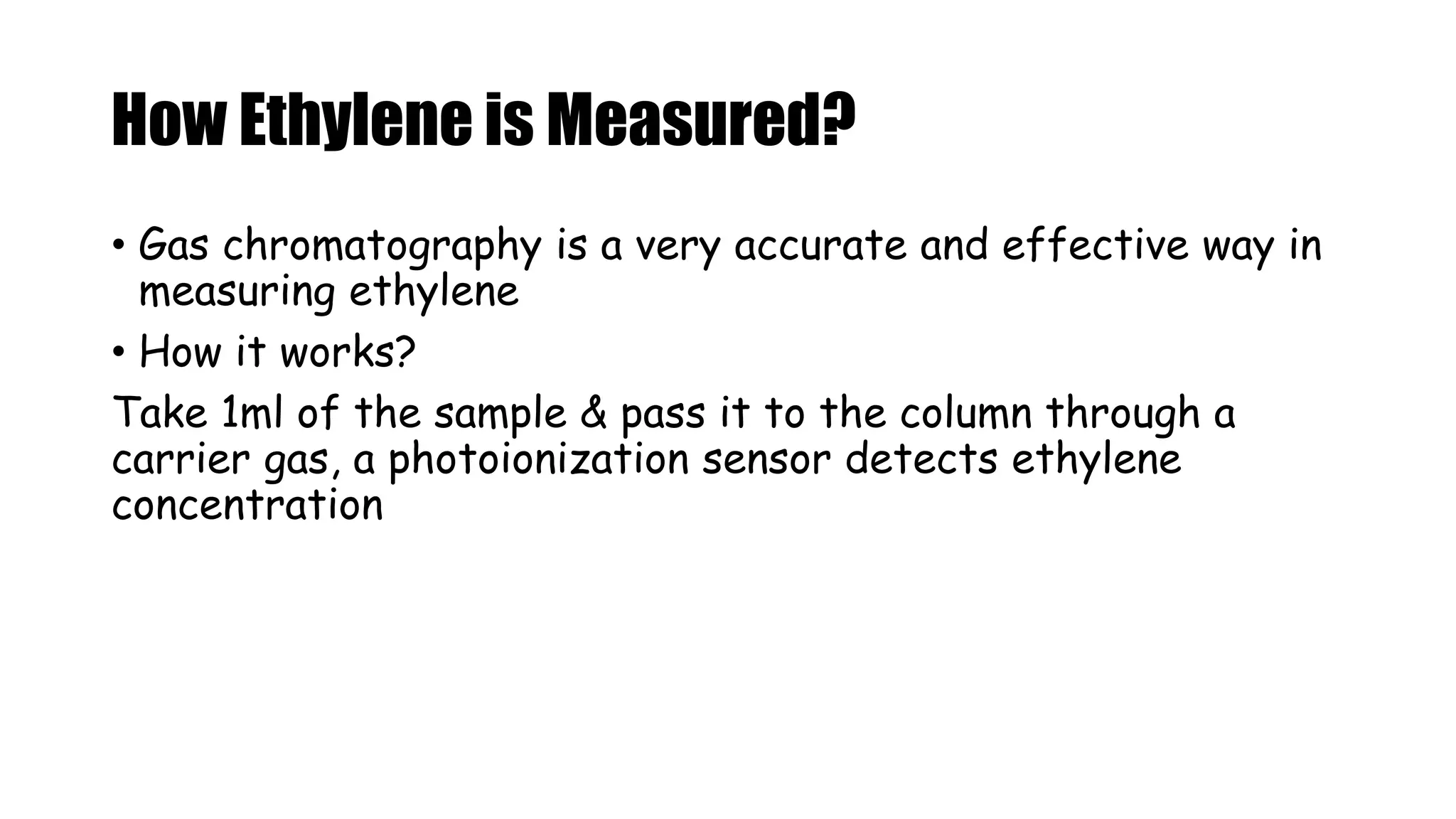 Ethylene effect on fruits and vegetables - By Maha Hussien | PPTX