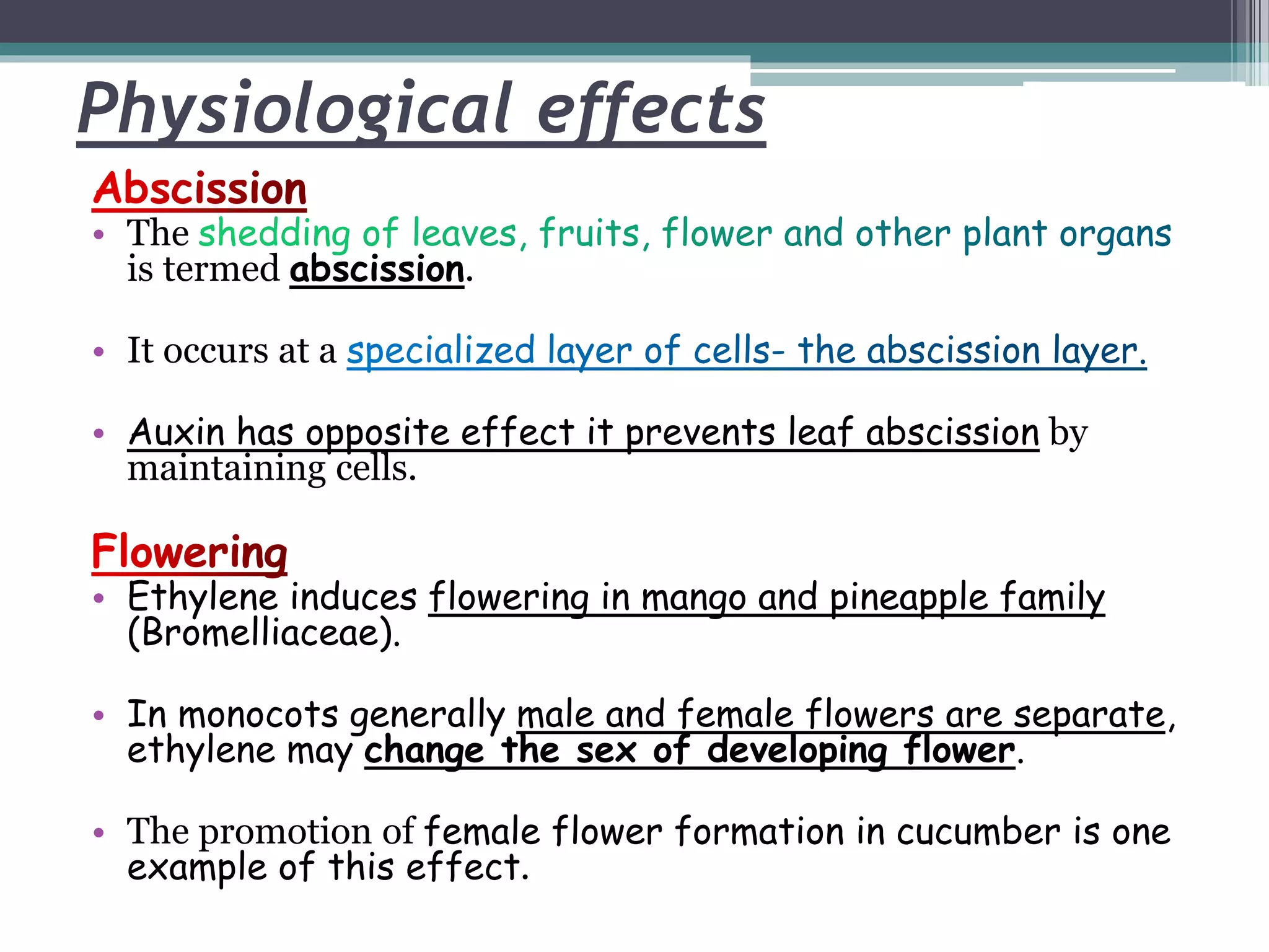 Plant Hormone Part 5 Ethylene Pptx