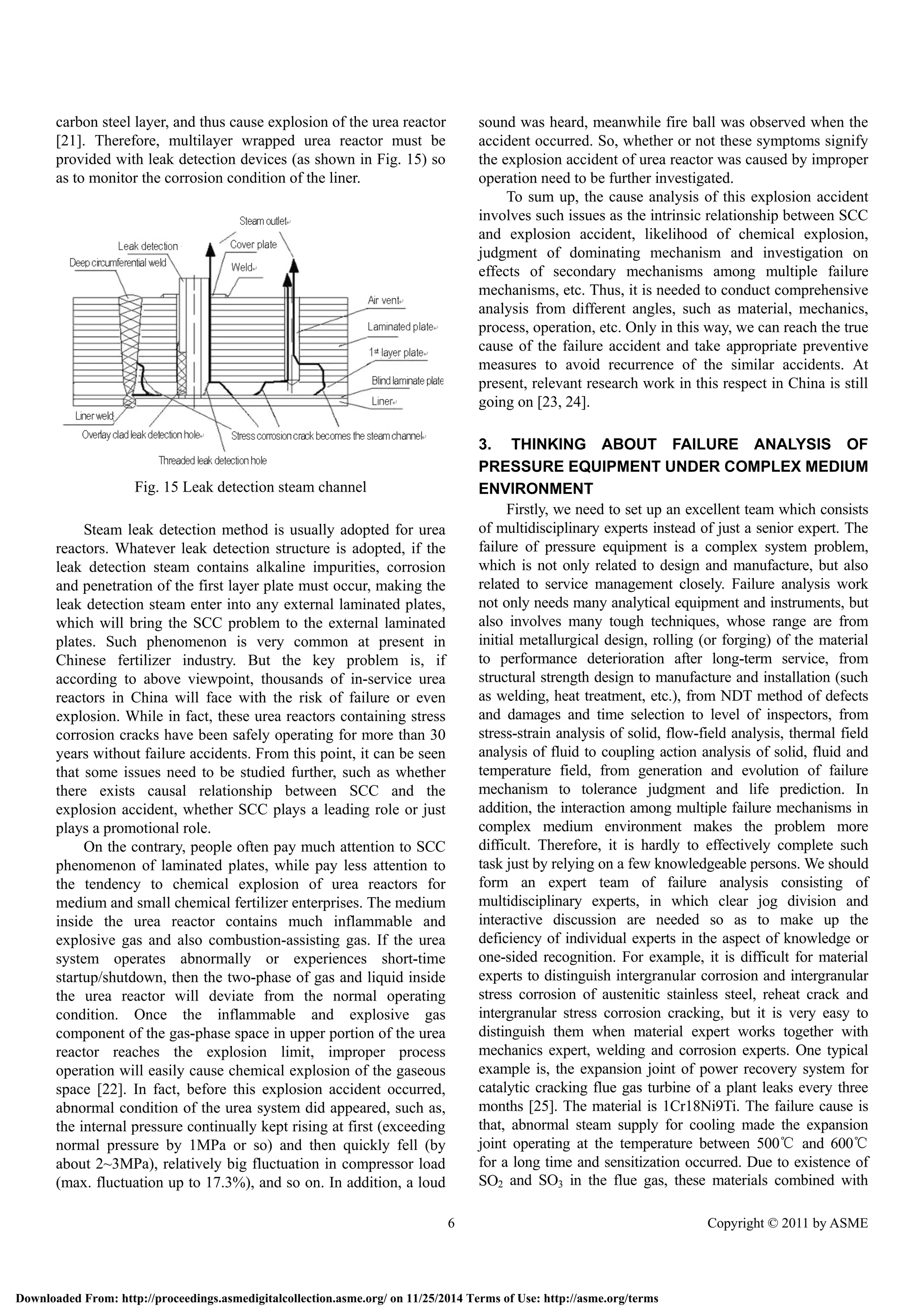 Ethylene oxide reactor failure pvp 2011 paper china | PDF