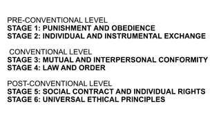 Lawrence Kohlberg Stages of moral Development | PPTX | Medical Health