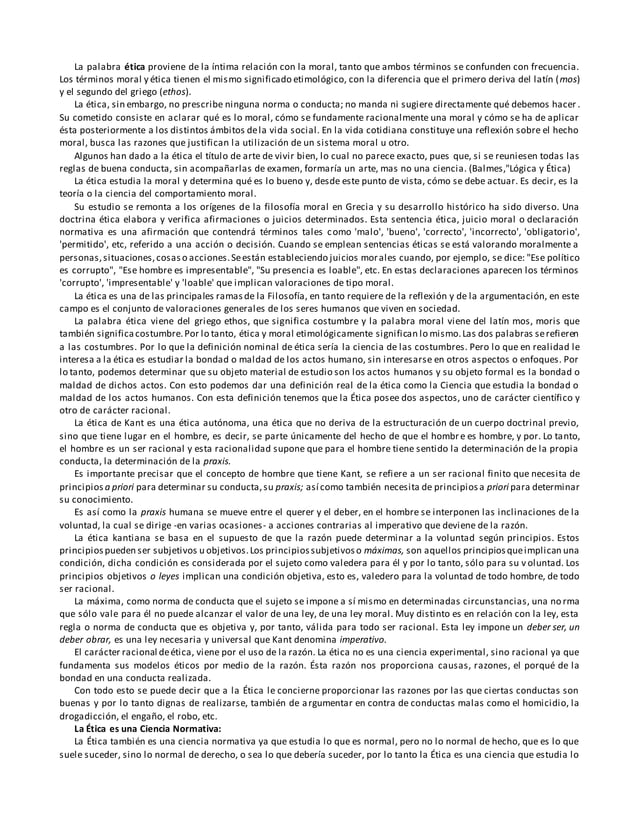 Etica Y Moral Pdf