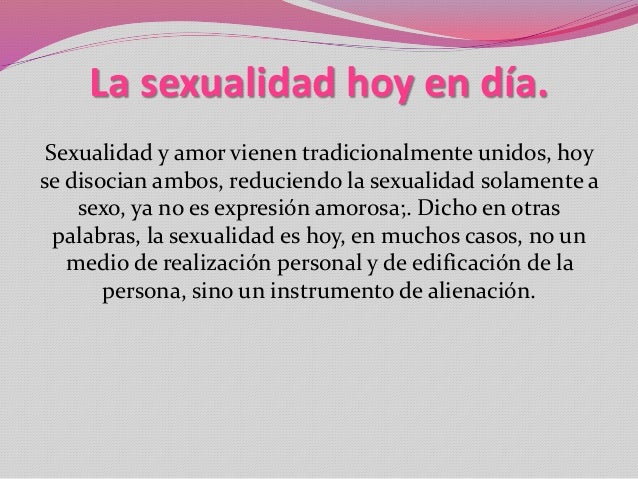 Etica En El Amor Y La Sexualidad