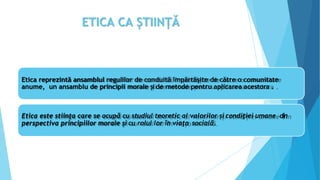 Etica in afaceri | PPTX