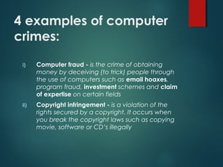 Etical and professional issues of computer | PPT