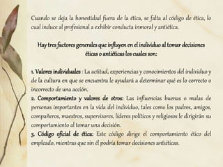 Etica profesional | PPTX