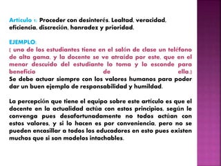 Etica profesional el codigo | PPTX