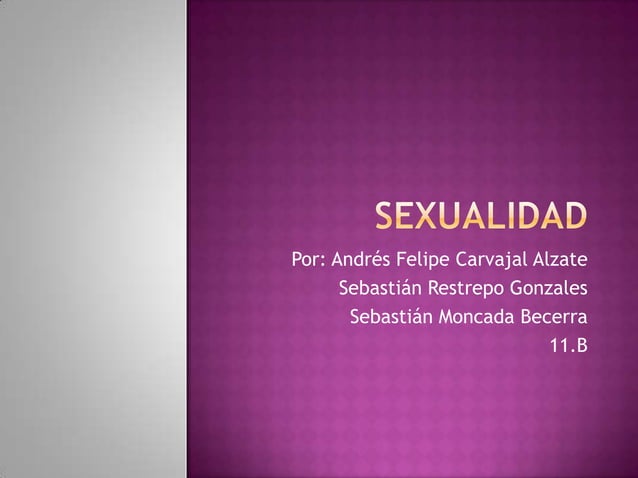 Etica Sexualidad Ppt