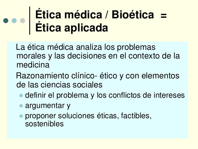 Etica Y Bioetica