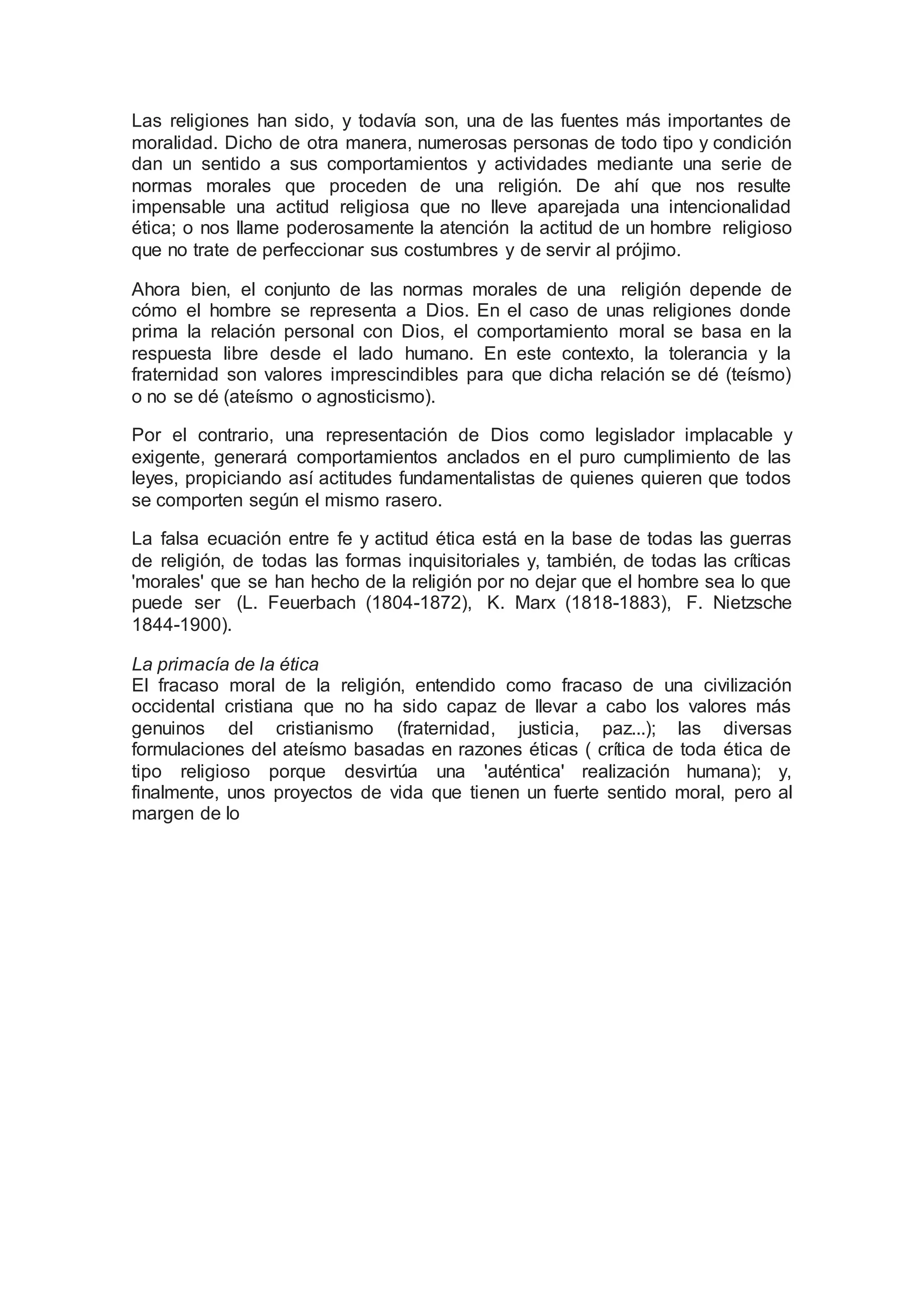 Etica y religion | PDF