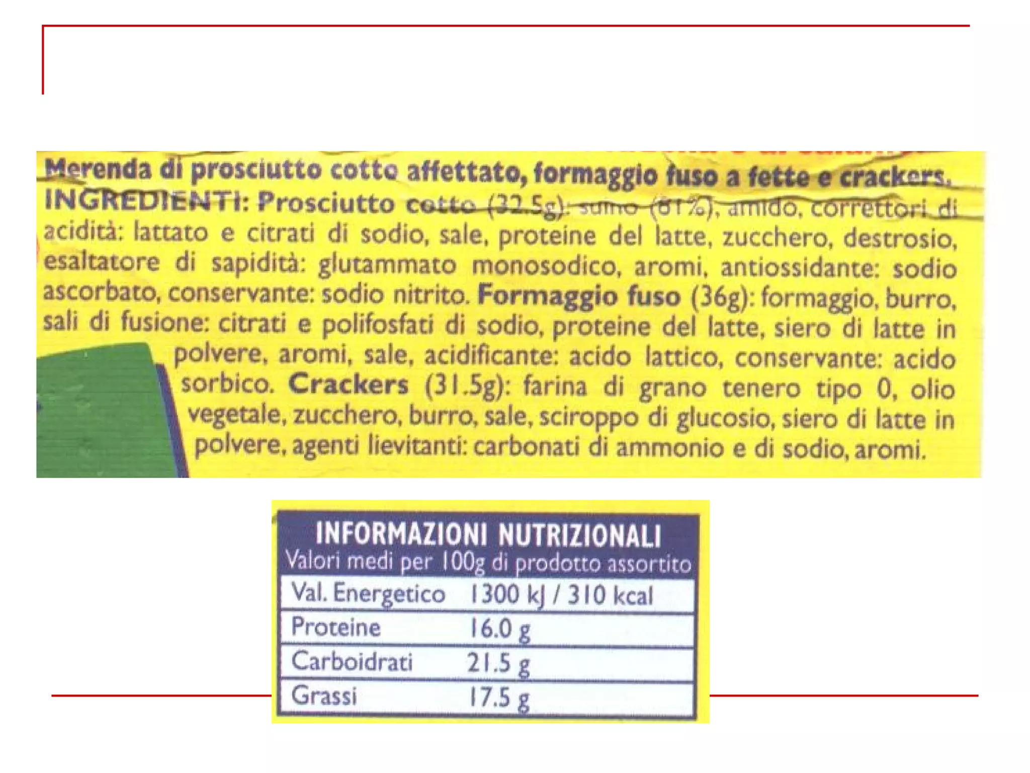 Etichette alimentari e messaggi fuorvianti | PPT