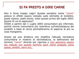 Etichette alimentari e messaggi fuorvianti | PPT