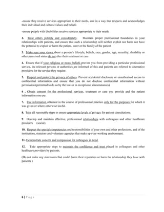 Code of Ethics for Pharmacists and Pharmacy Technicans Project | PDF