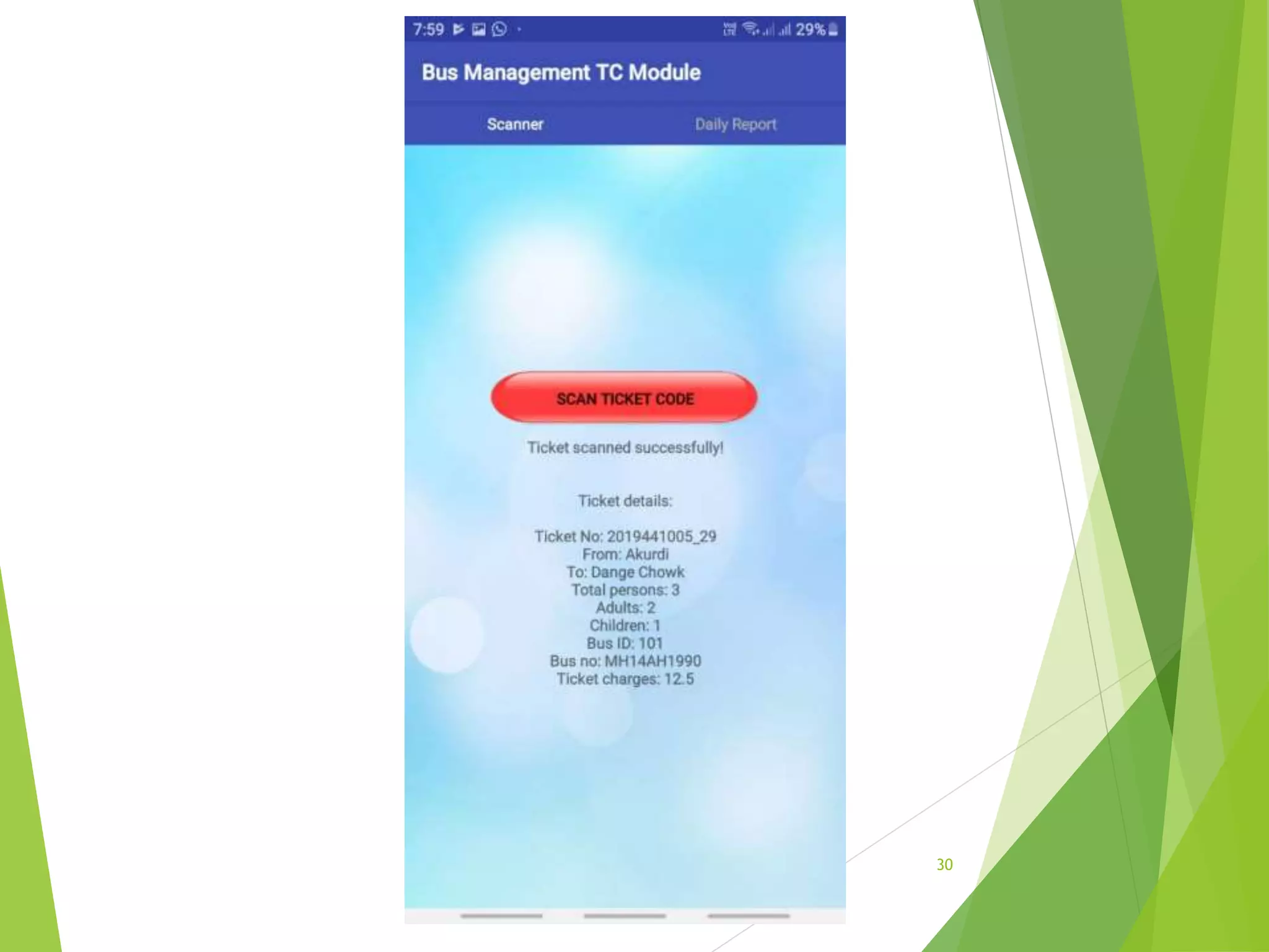 E-Ticketing System for public transport | PPTX