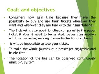 E-Ticketing System for public transport | PPTX