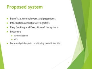E-Ticketing System for public transport | PPTX
