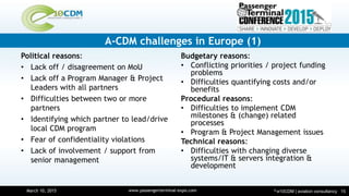 PTC15 A-CDM & next frontier | PPTX | Air Travel | Travel Type