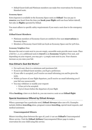 Etihad Flight Booking | PDF