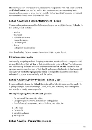 Etihad Flight Booking | PDF