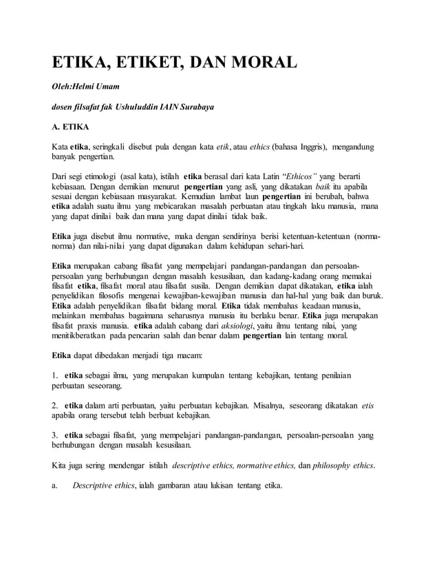 Etika | DOCX