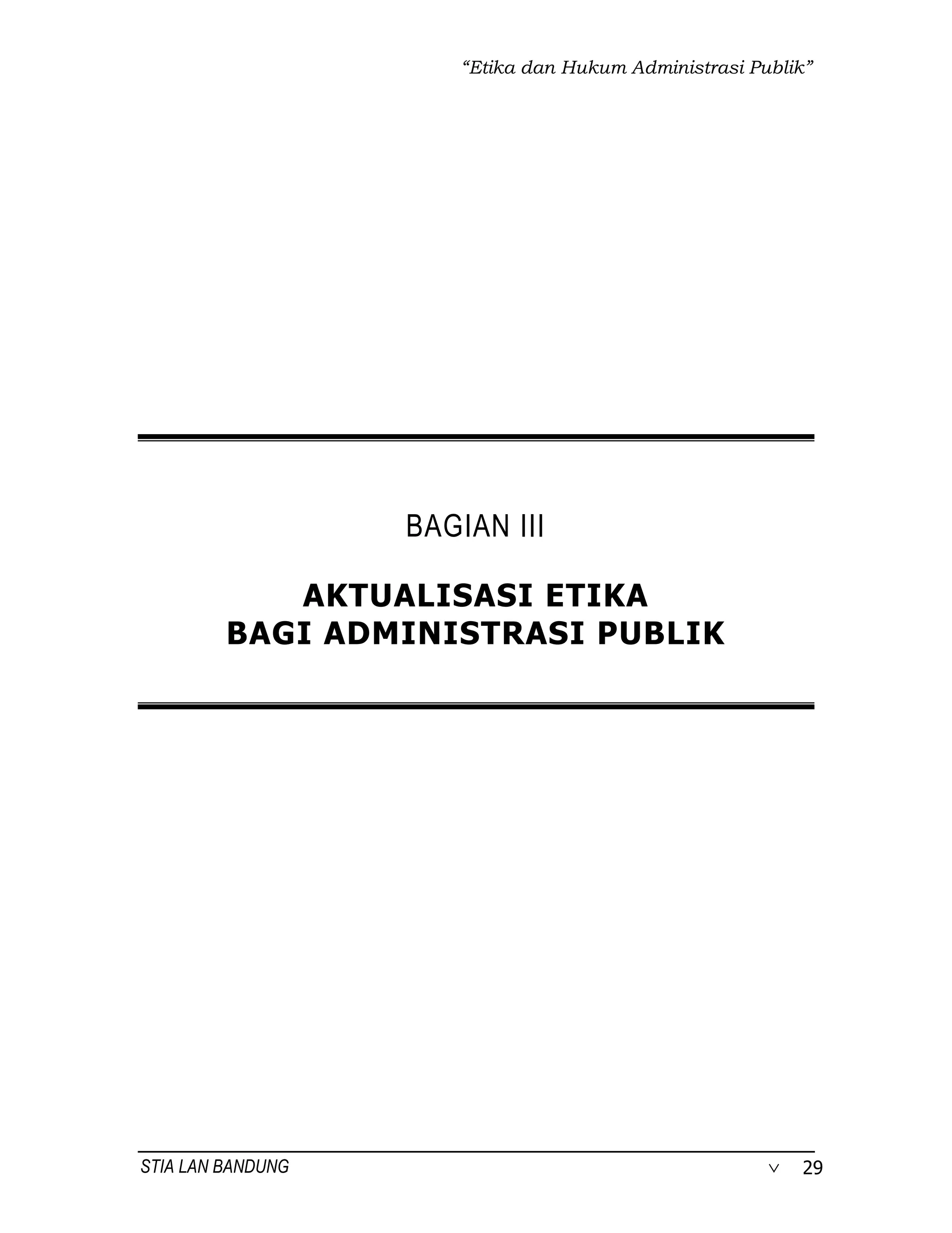 Etika dan Hukum Administrasi Publik | PDF