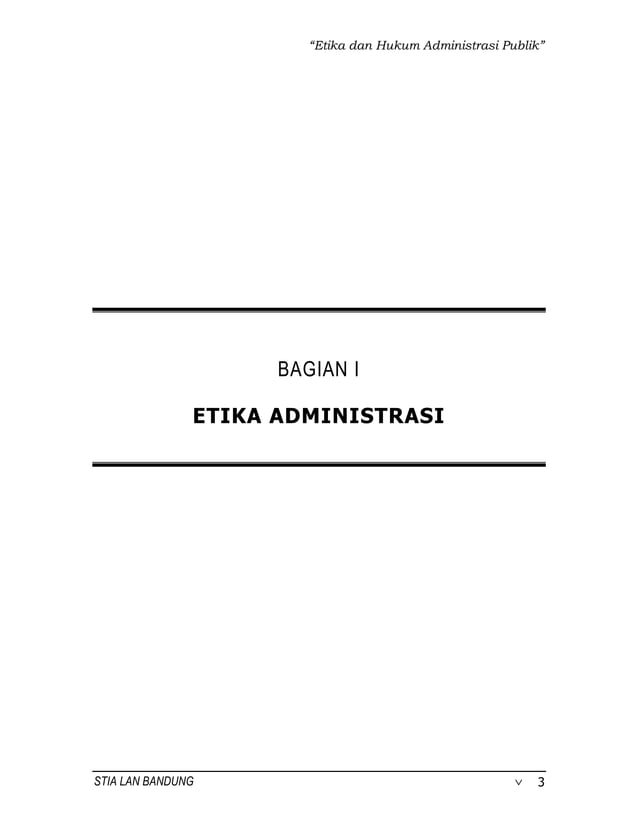 Etika dan Hukum Administrasi Publik | PDF