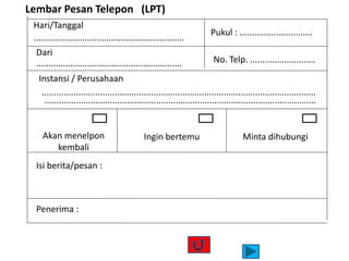 Etika bertelepon | PPTX